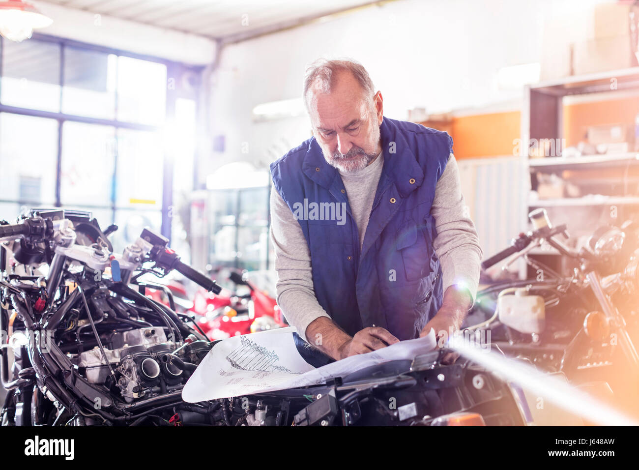 Plans in garage hi-res stock photography and images - Alamy