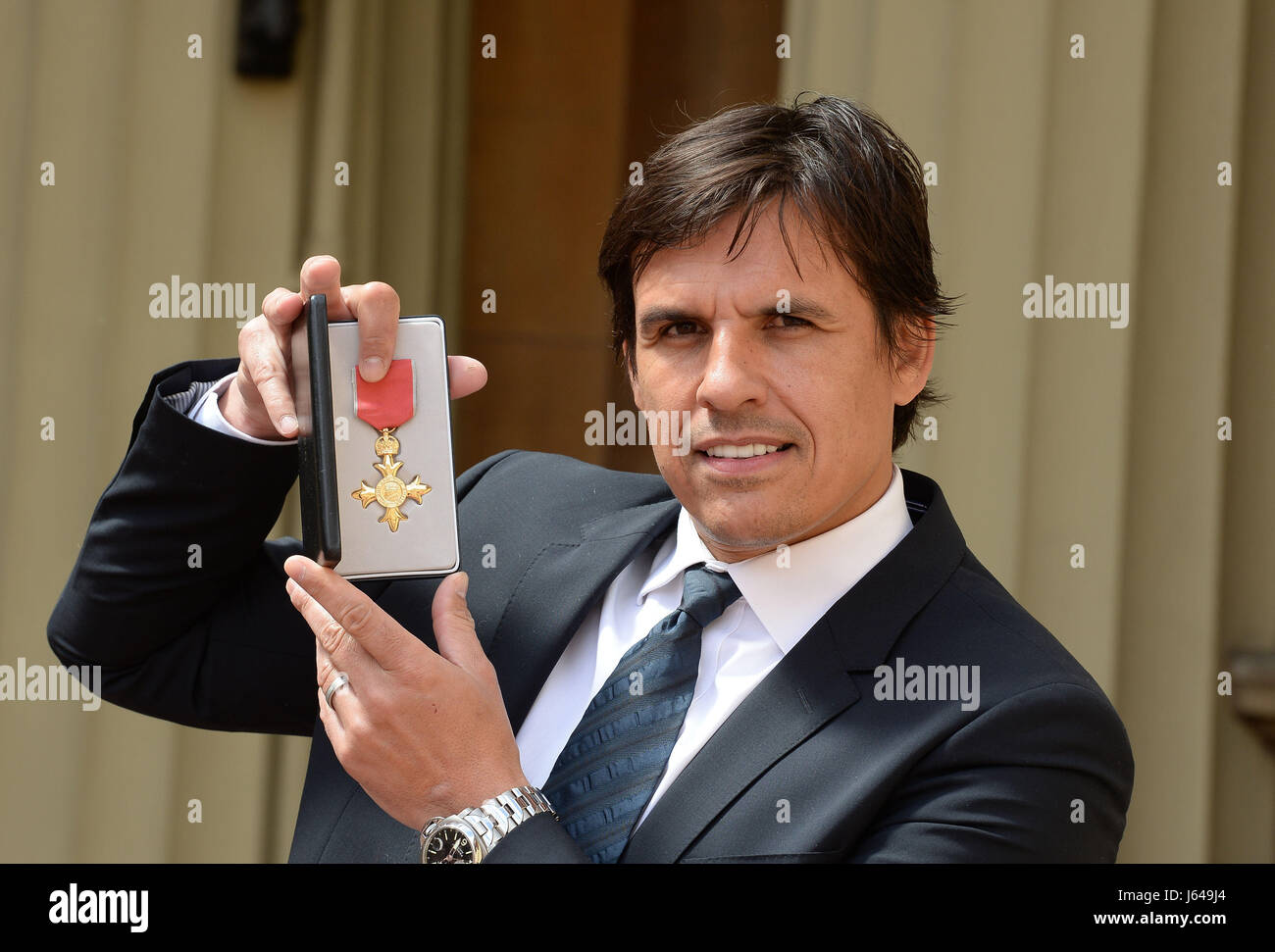 Welsh national football manager Chris Coleman after he was awarded an ...