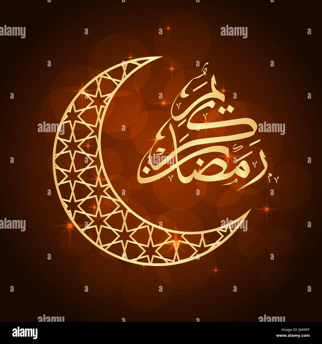 Ramadan background crescent star Stock Vector Images - Alamy