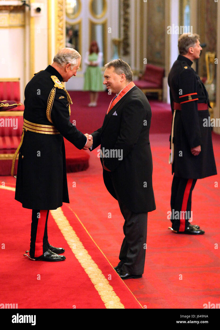 Made cbe by prince wales investiture ceremony buckingham palace hi-res ...