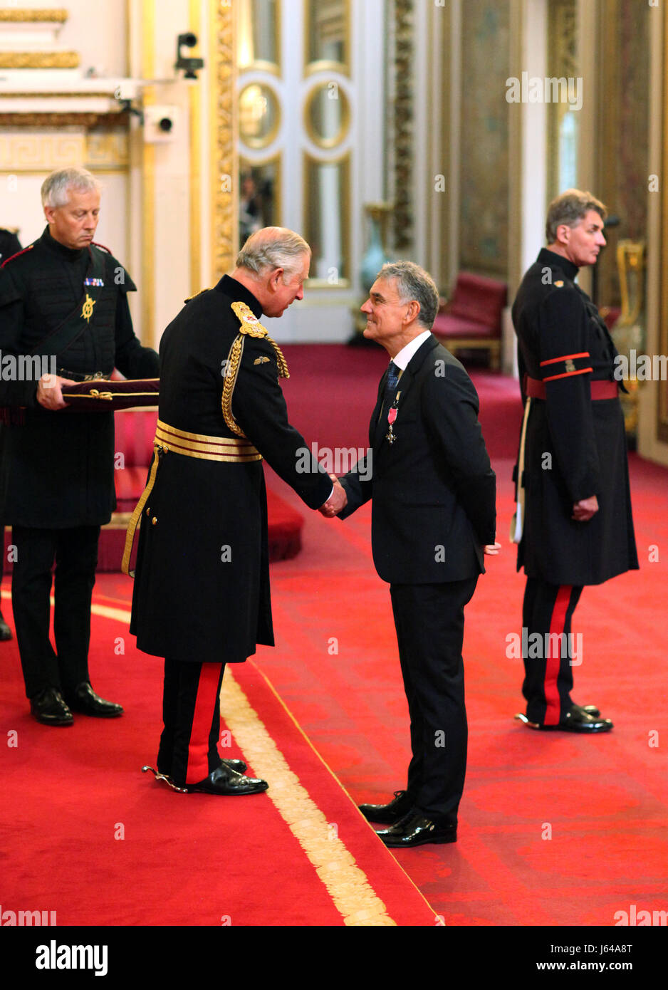 Made mbe by prince wales investiture ceremony buckingham palace hi-res ...