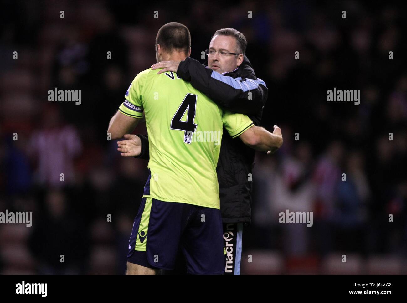PAUL LAMBERT & RON VLAAR CELEB SUNDERLAND V ASTON VILLA STADIUM OF ...