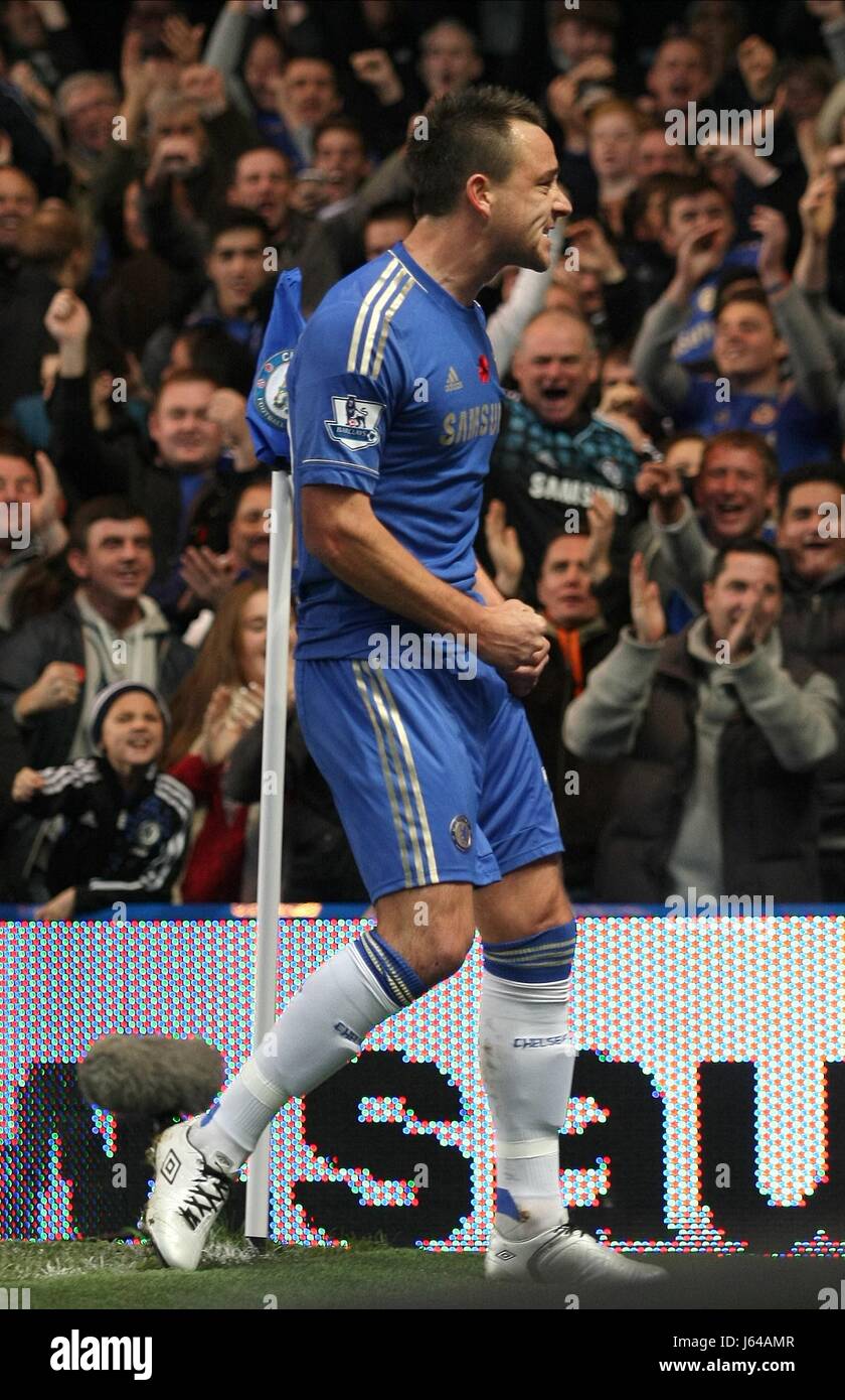 JOHN TERRY CELEBRATES GOAL CHELSEA V LIVERPOOL LONDON ENGLAND UK 11 ...