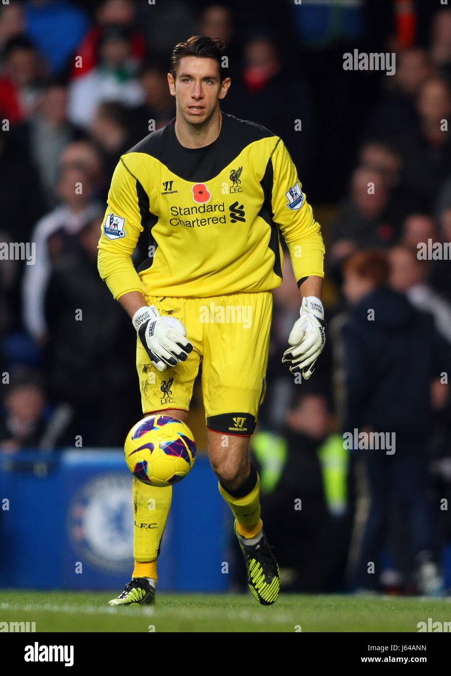 BRAD JONES LIVERPOOL FC LONDON ENGLAND UK 11 November 2012 Stock Photo ...