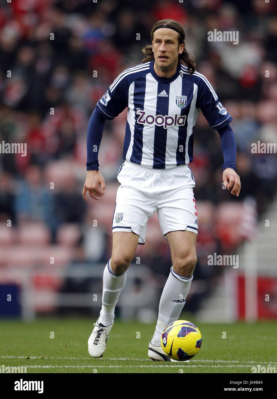 JONAS OLSEN WEST BROMWICH ALBION FC STADIUM OF LIGHT SUNDERLAND ENGLAND 24 November 2012 Stock ...