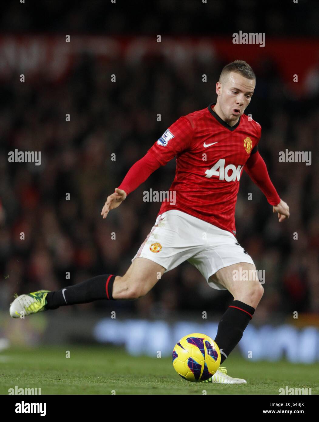 TOM CLEVERLEY MANCHESTER UNITED FC OLD TRAFFORD MANCHESTER ENGLAND 28 ...