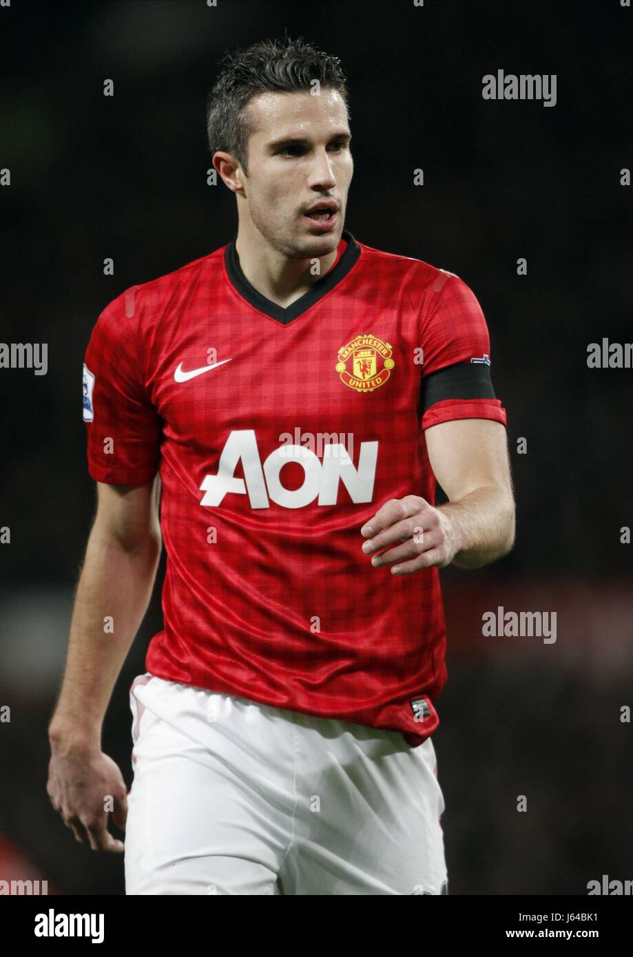 ROBIN VAN PERSIE MANCHESTER UNITED FC OLD TRAFFORD MANCHESTER ENGLAND ...