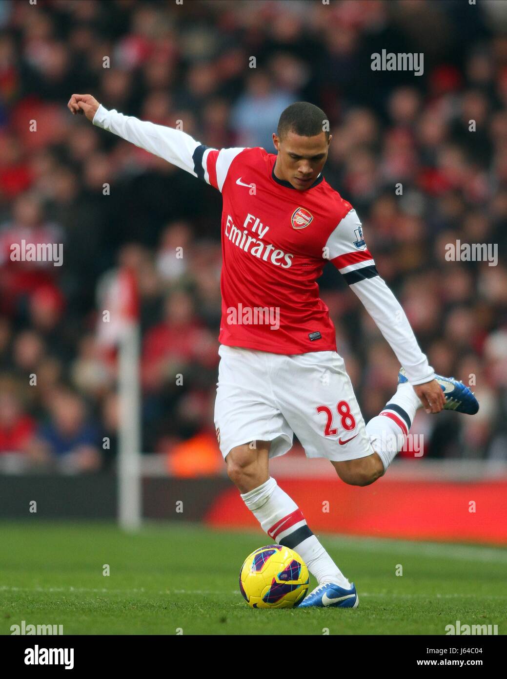 KIERAN GIBBS ARSENAL FC LONDON ENGLAND UK 08 December 2012 Stock Photo ...