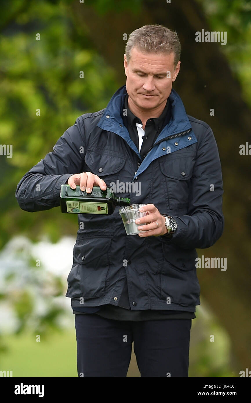 David Coulthard during the ISPS Handa Celebrity Golf Classic at The ...