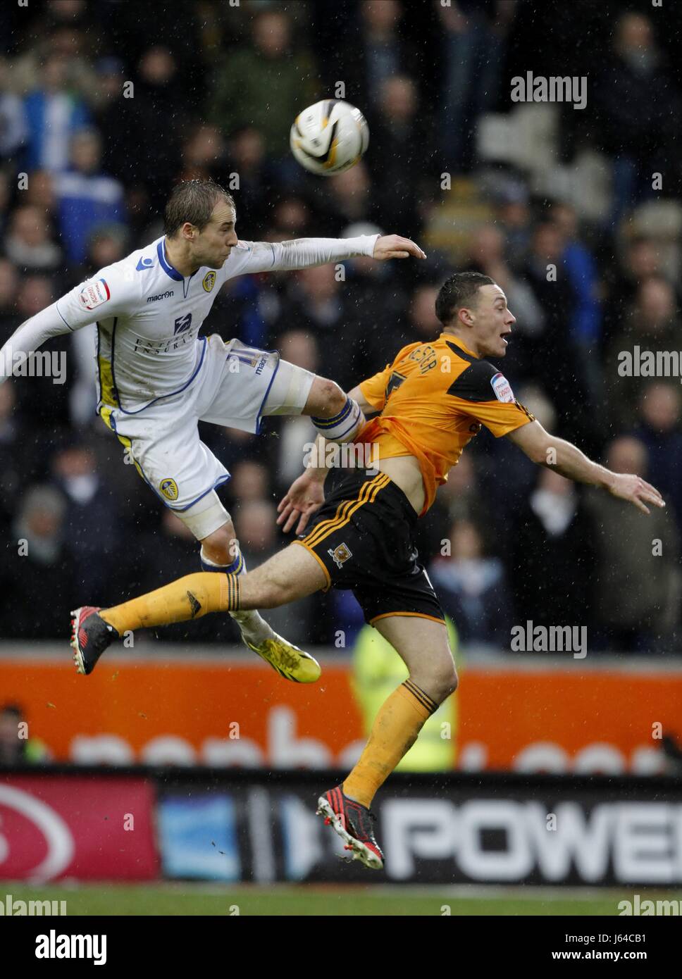 LUKE VARNEY & JAMES CHESTER HULL CITY V LEEDS UNITED KC STADIUM HULL ...