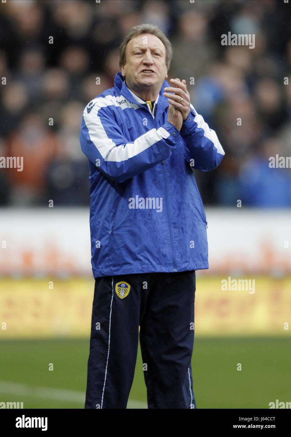NEIL WARNOCK LEEDS UNITED MANAGER KC STADIUM HULL ENGLAND 29 December ...