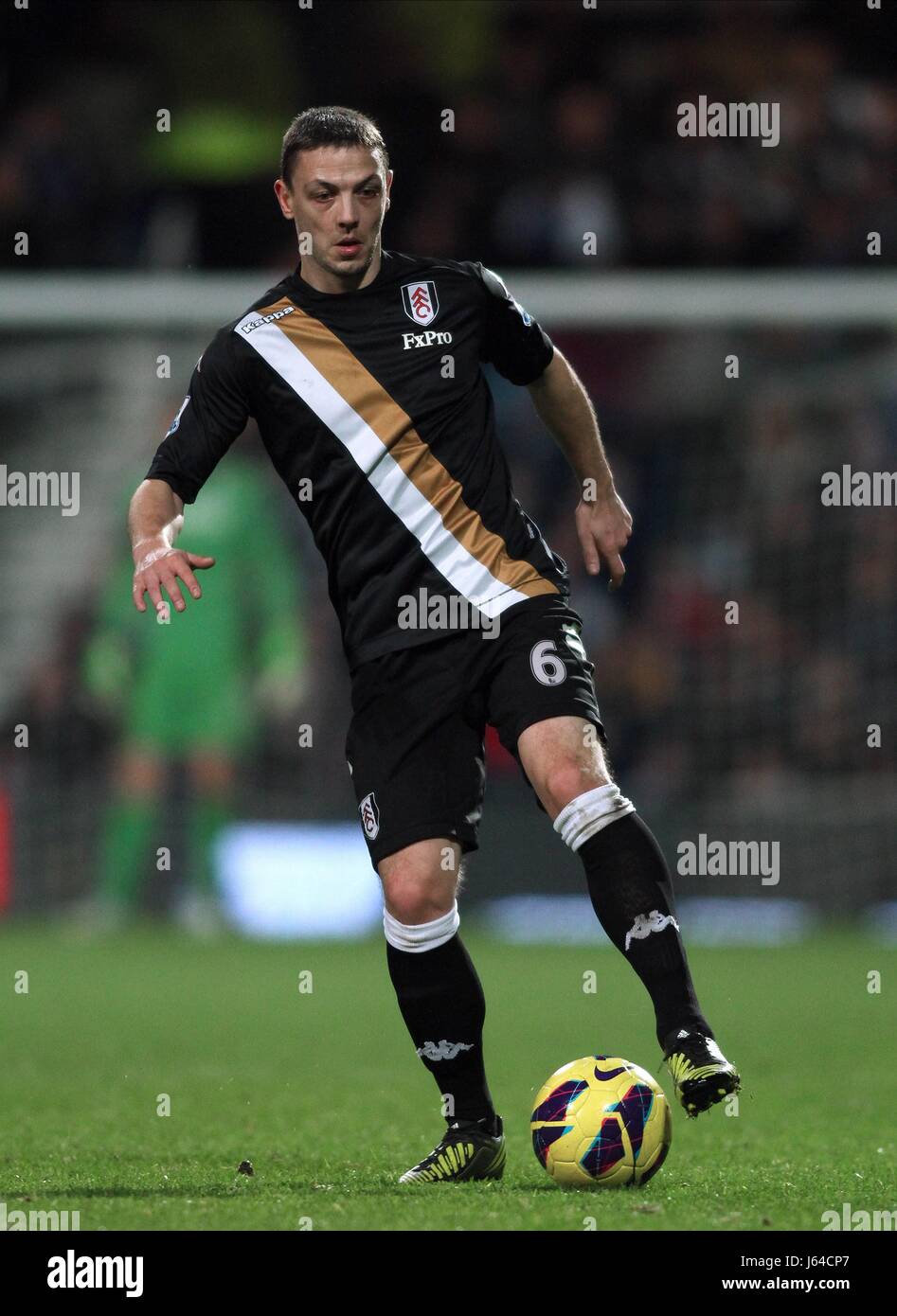 CHRIS BAIRD FULHAM FC LONDON ENGLAND UK 15 December 2012 Stock Photo ...