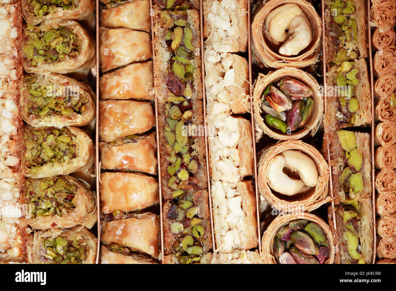 Closeup of Middle East sweet set. Good background Stock Photo - Alamy
