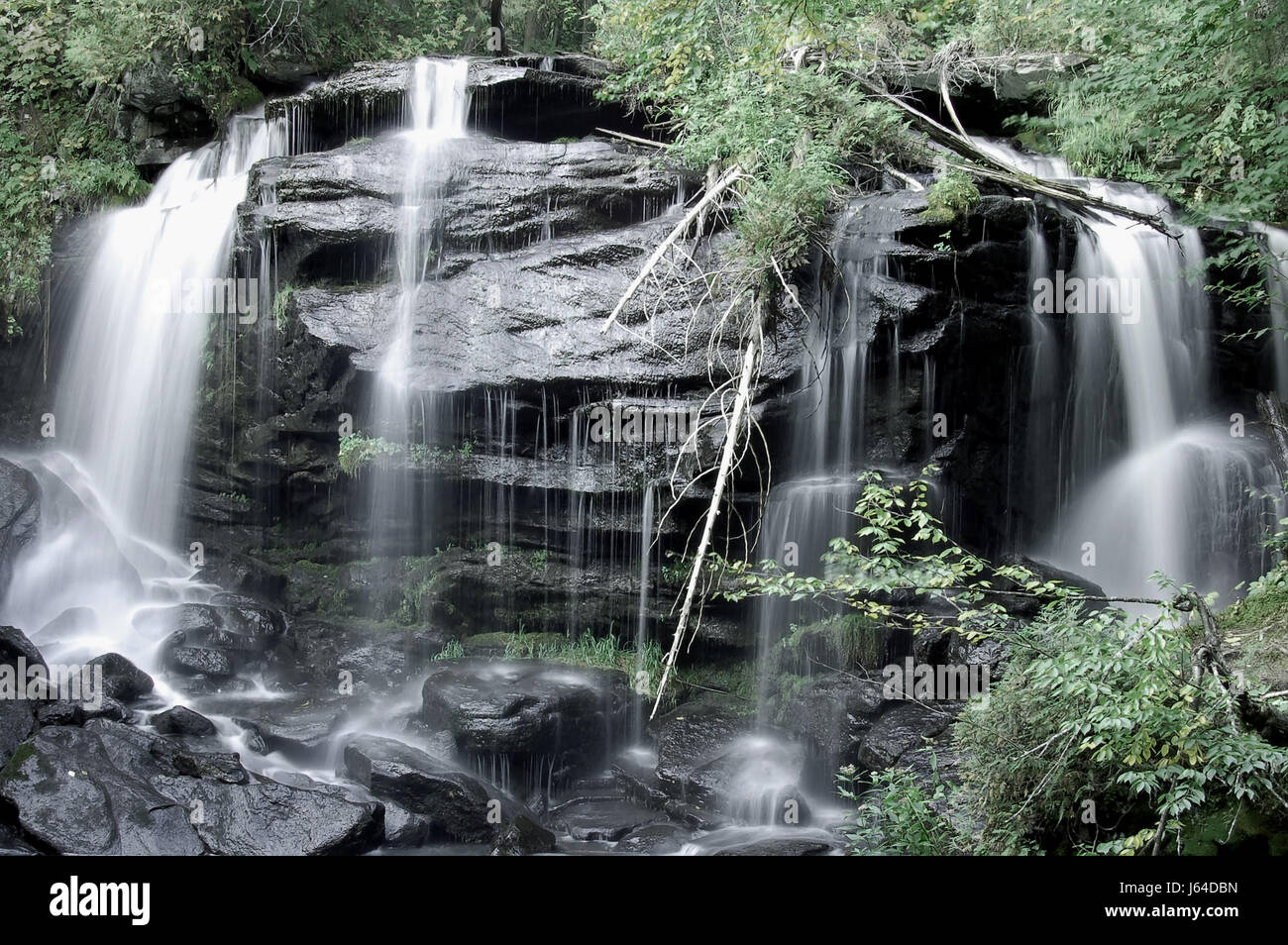 flow landscape scenery countryside nature creek color paint forest ...