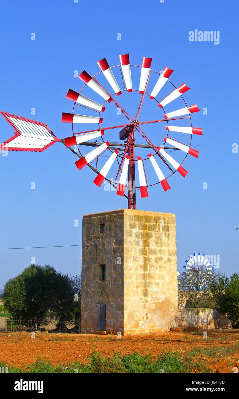 mallorca wind force wind energy power generation mills alternative blue ...