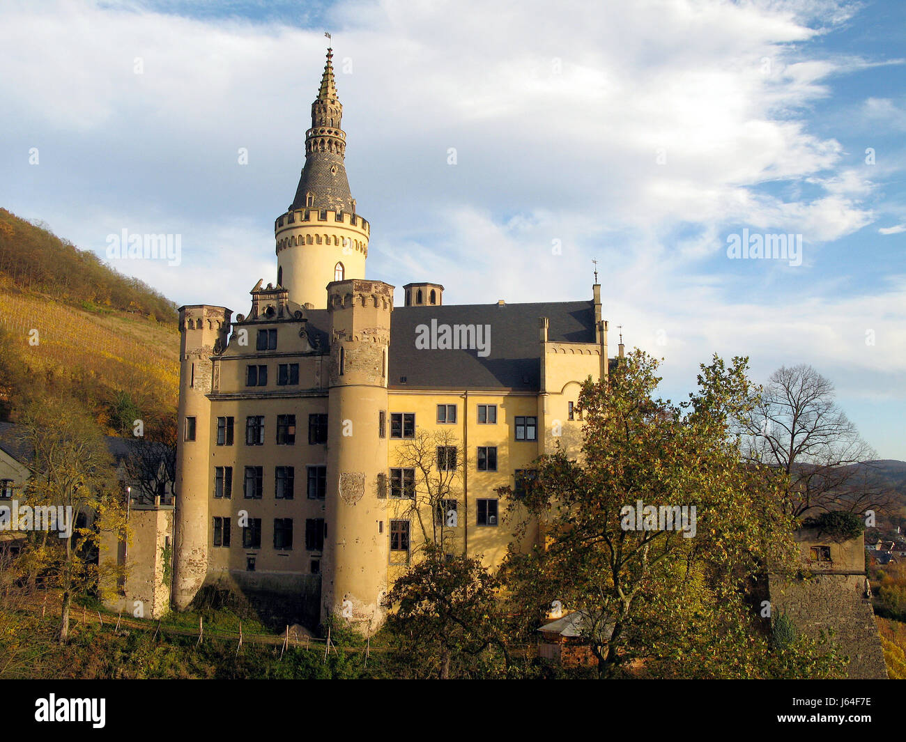 castle arenfels about bad hnningen Stock Photo - Alamy