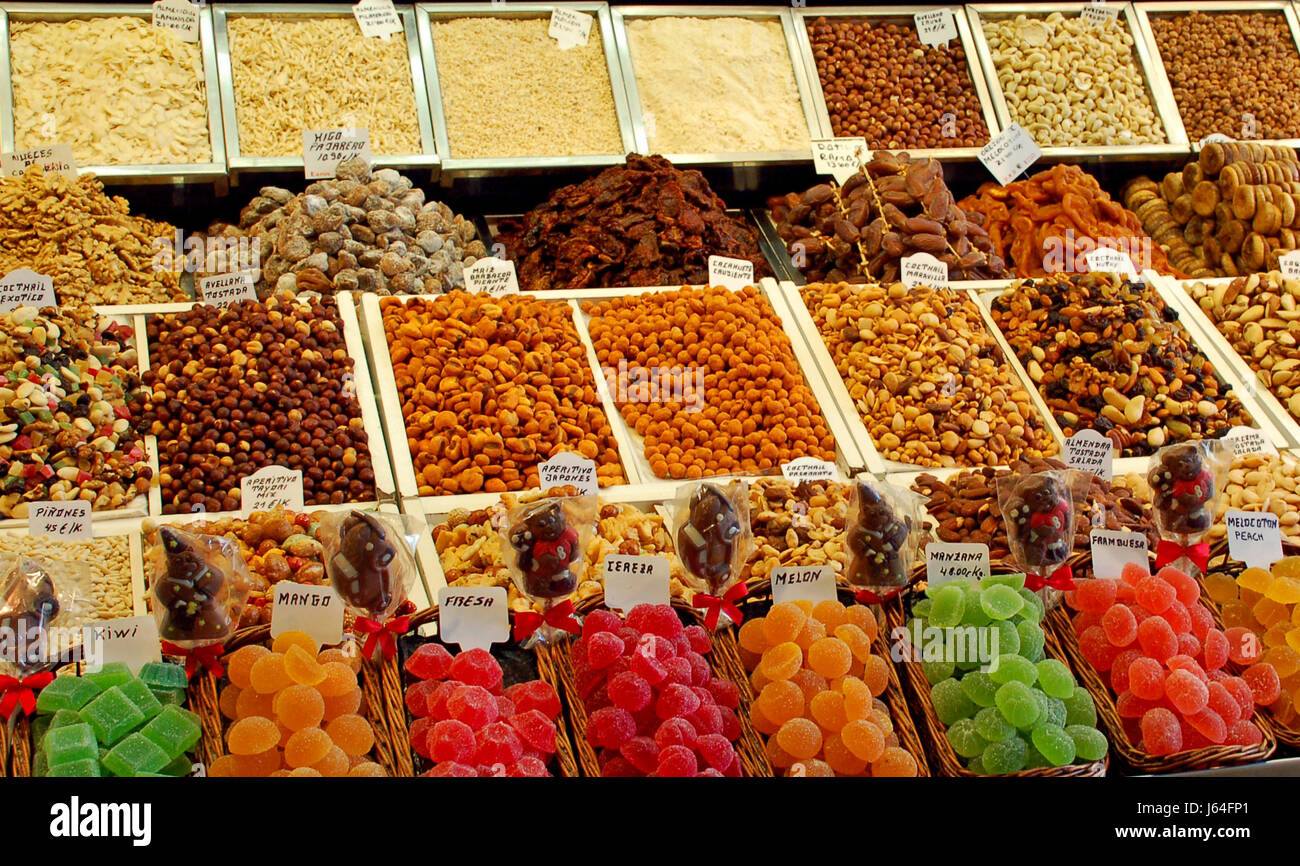 coloured colourful gorgeous multifarious richly coloured nuts figs ...