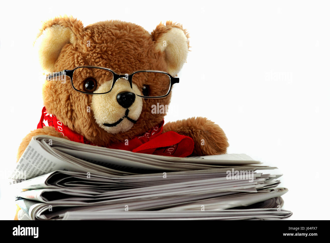 Teddy bear with newspaper hi-res stock photography and images - Alamy