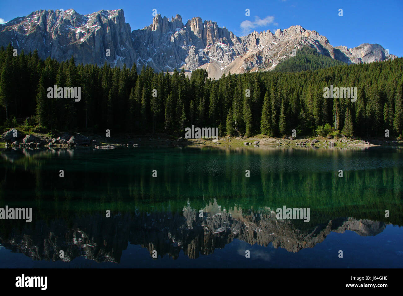 dolomites alps south tyrol mountain lake salt water sea ocean water ...