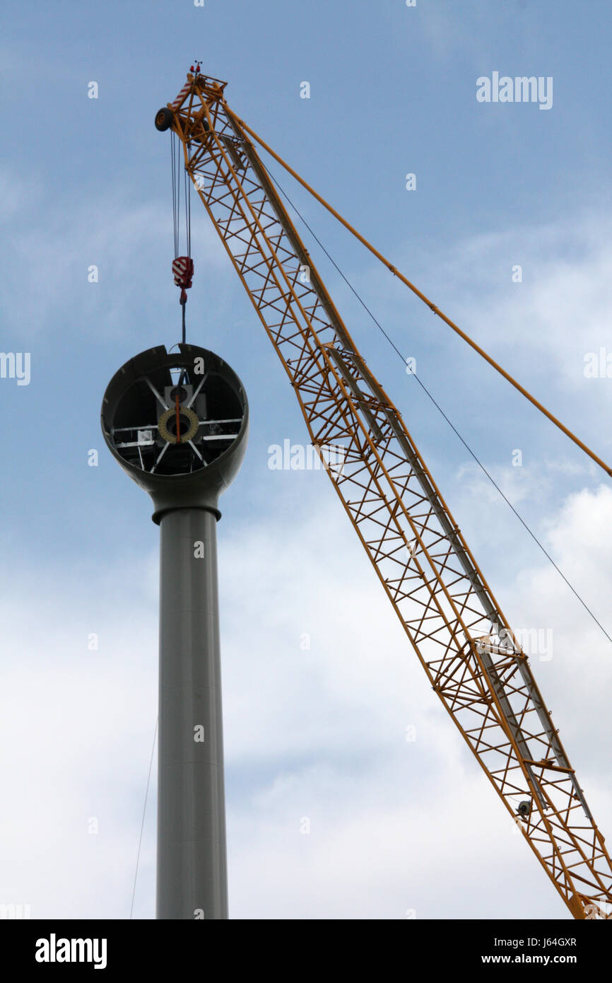 wind turbine installation Stock Photo - Alamy