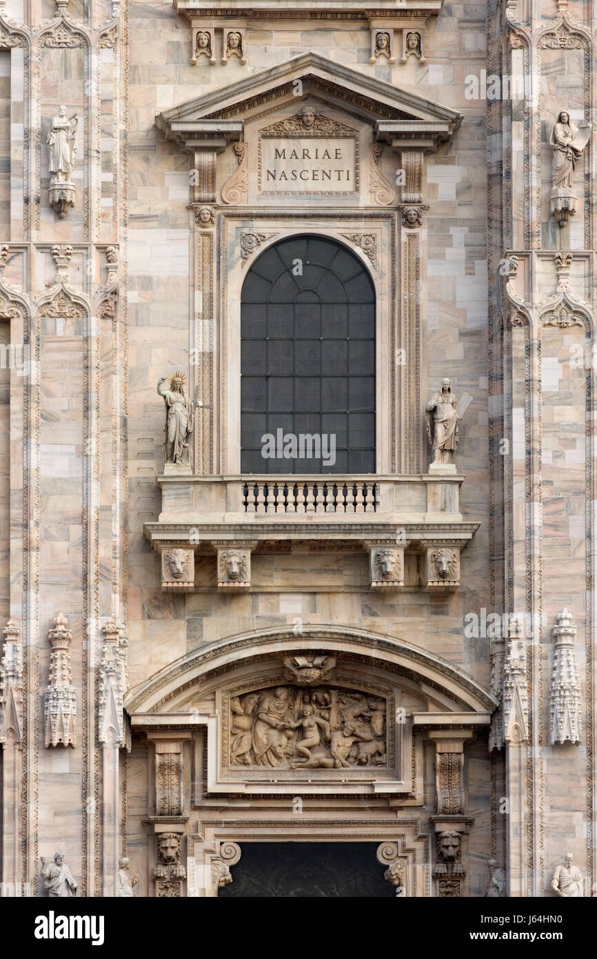 cathedral milan gable gothically renaissance gothic tower historical ...