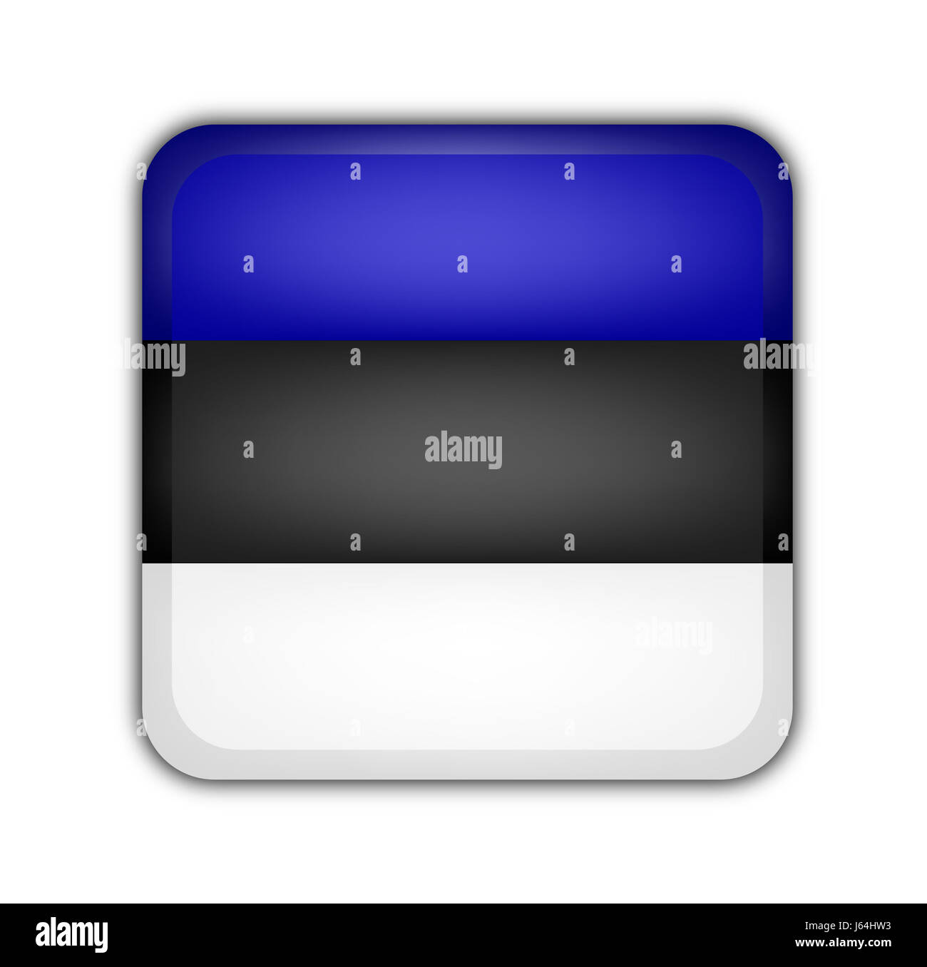 blank european caucasian europe square flag button union estonia blue ...