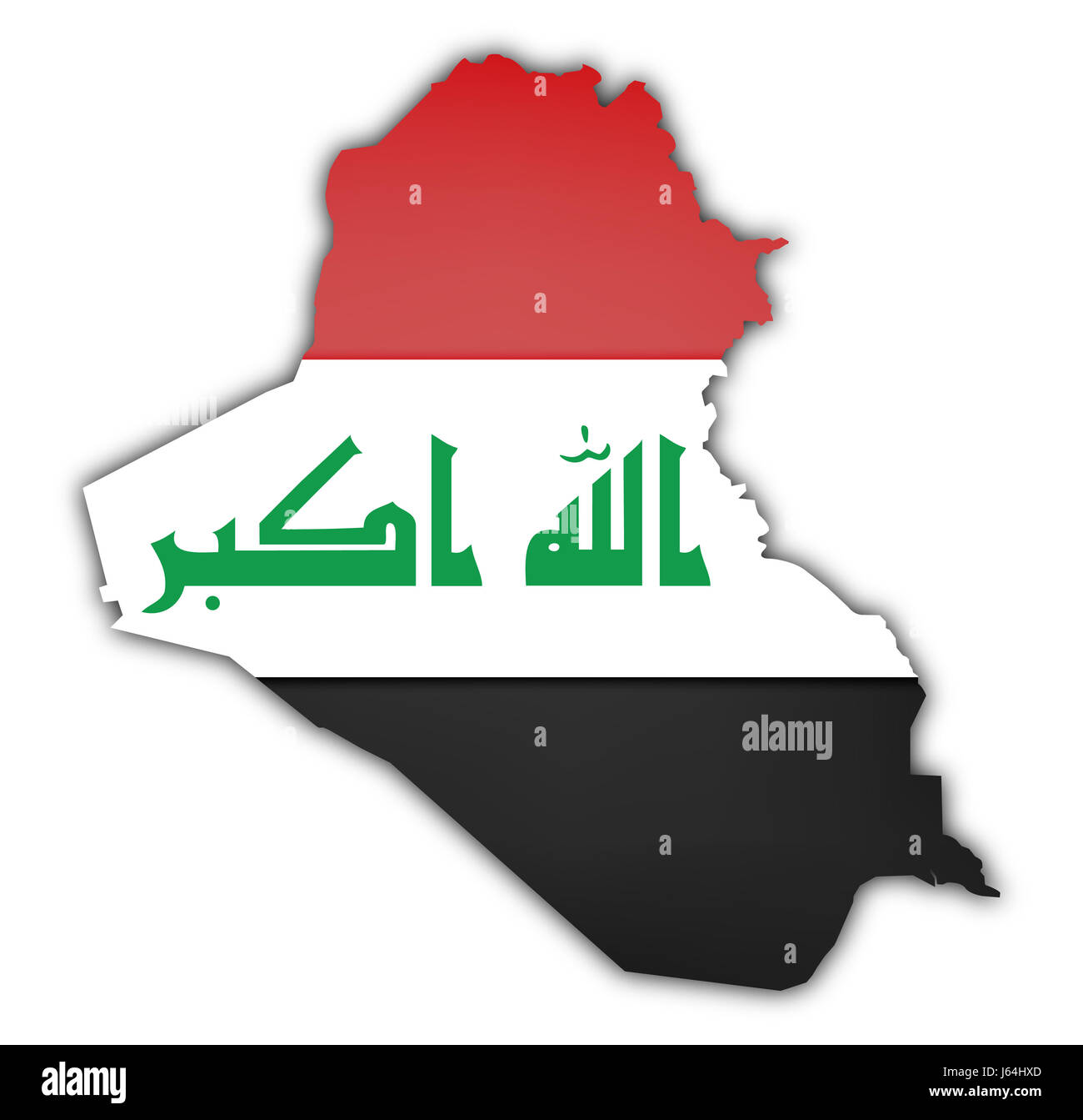 Iraq map hi-res stock photography and images - Alamy