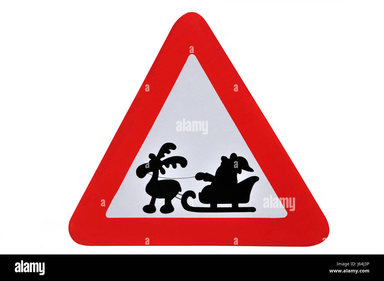advent father christmas nicholas sign signal traffic sign elk sledging ...