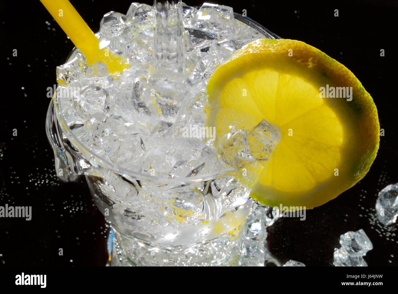 selter with lemon Stock Photo - Alamy