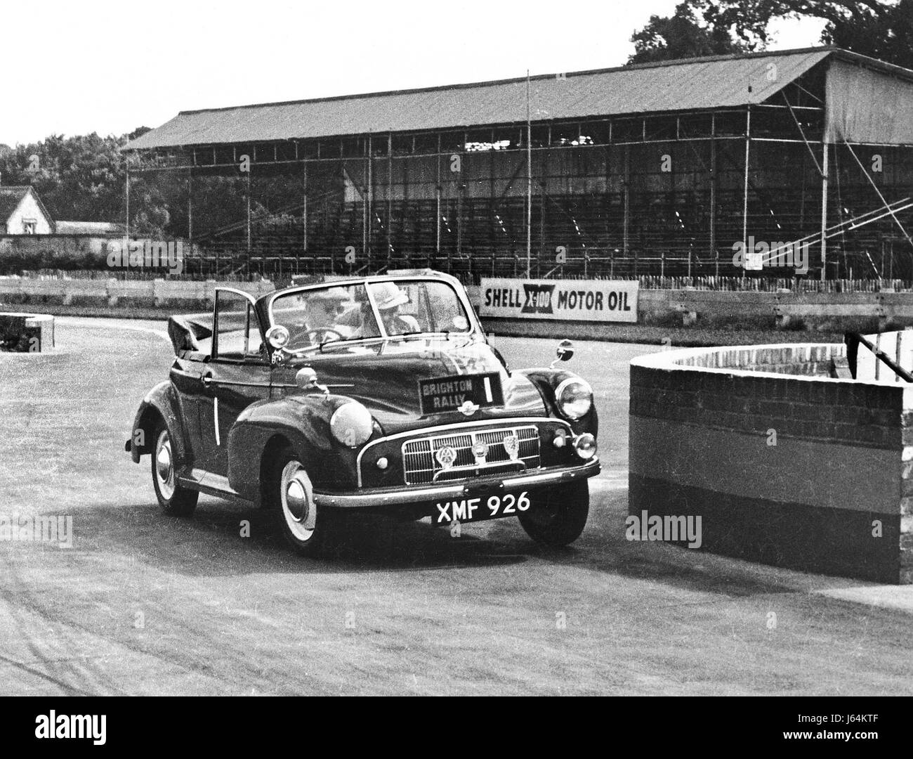 Brighton rally at Goodwood.12/07/1952. Morris Minor MM convertible ...