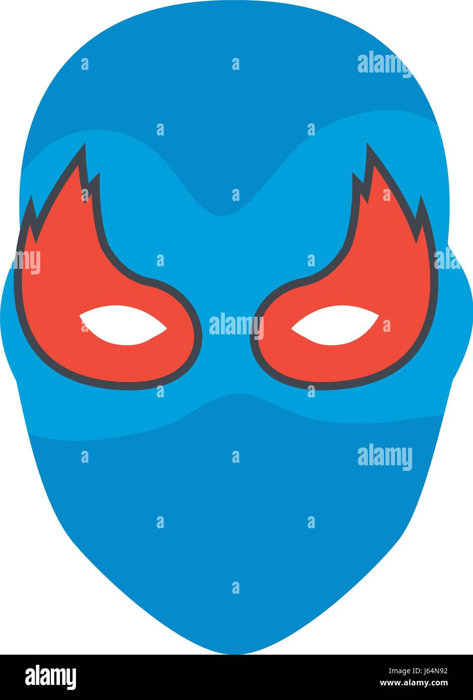 colorful silhouette of festive mask with eyes in flame Stock Vector ...