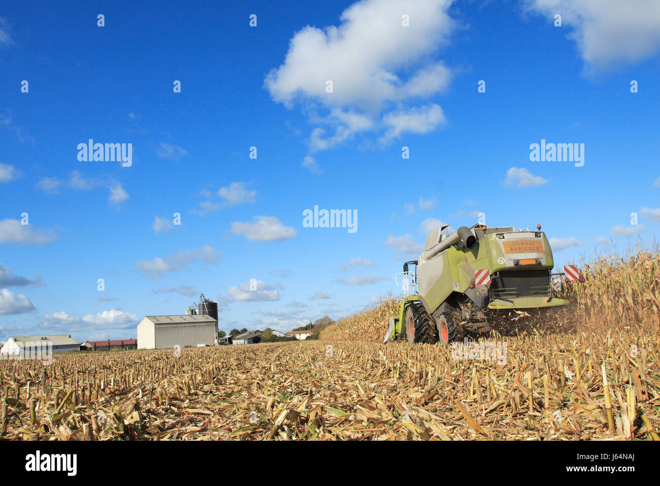 field farm corn storage harvester nature machinery agriculture farming ...