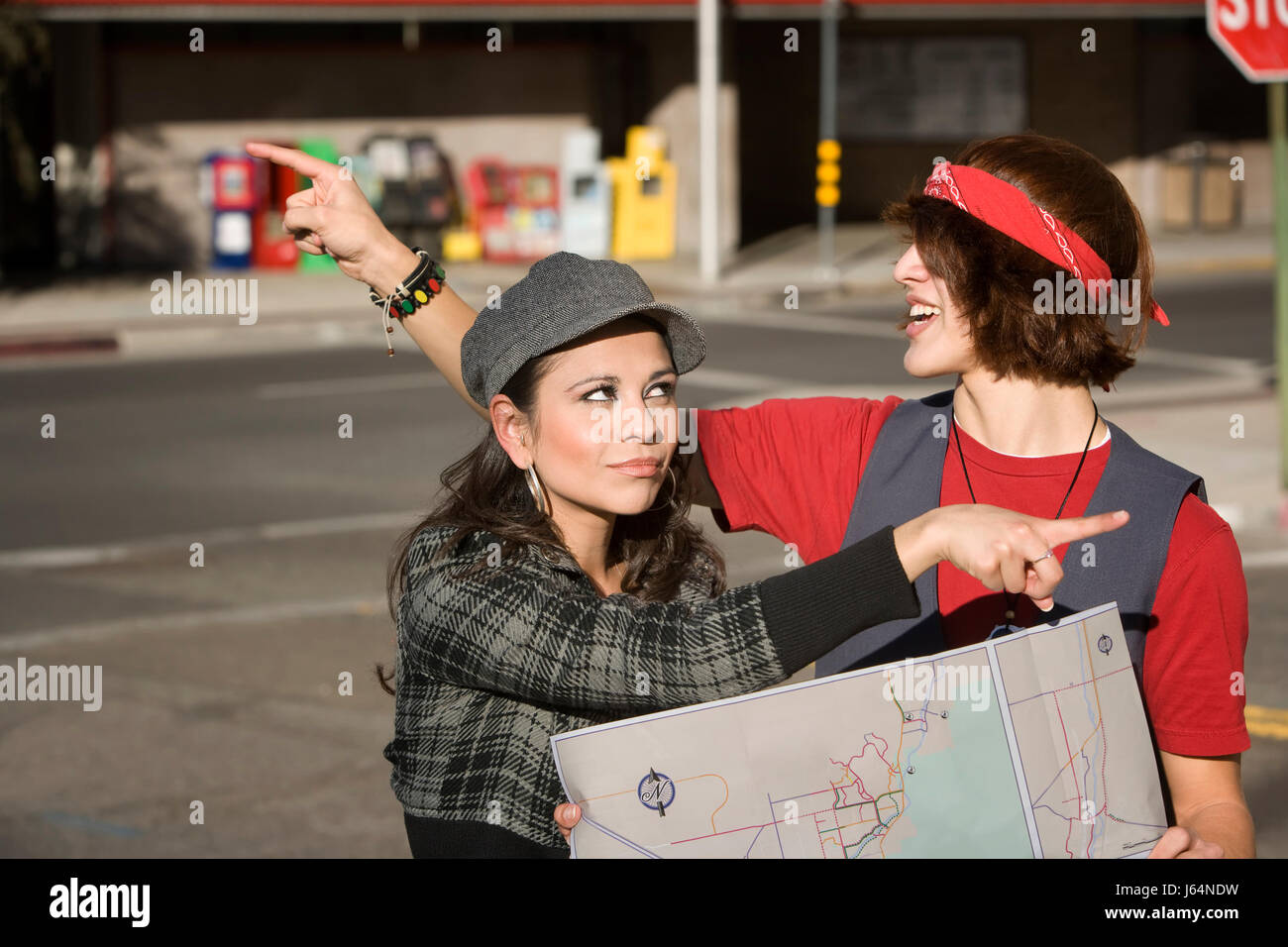 lost tourist map atlas map of the world couple pair street road ...