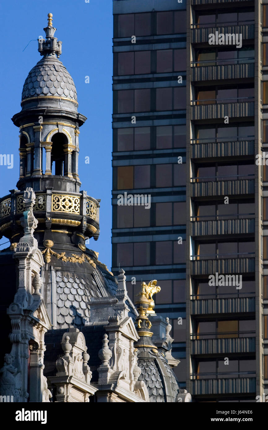 old and new architecture Stock Photo - Alamy