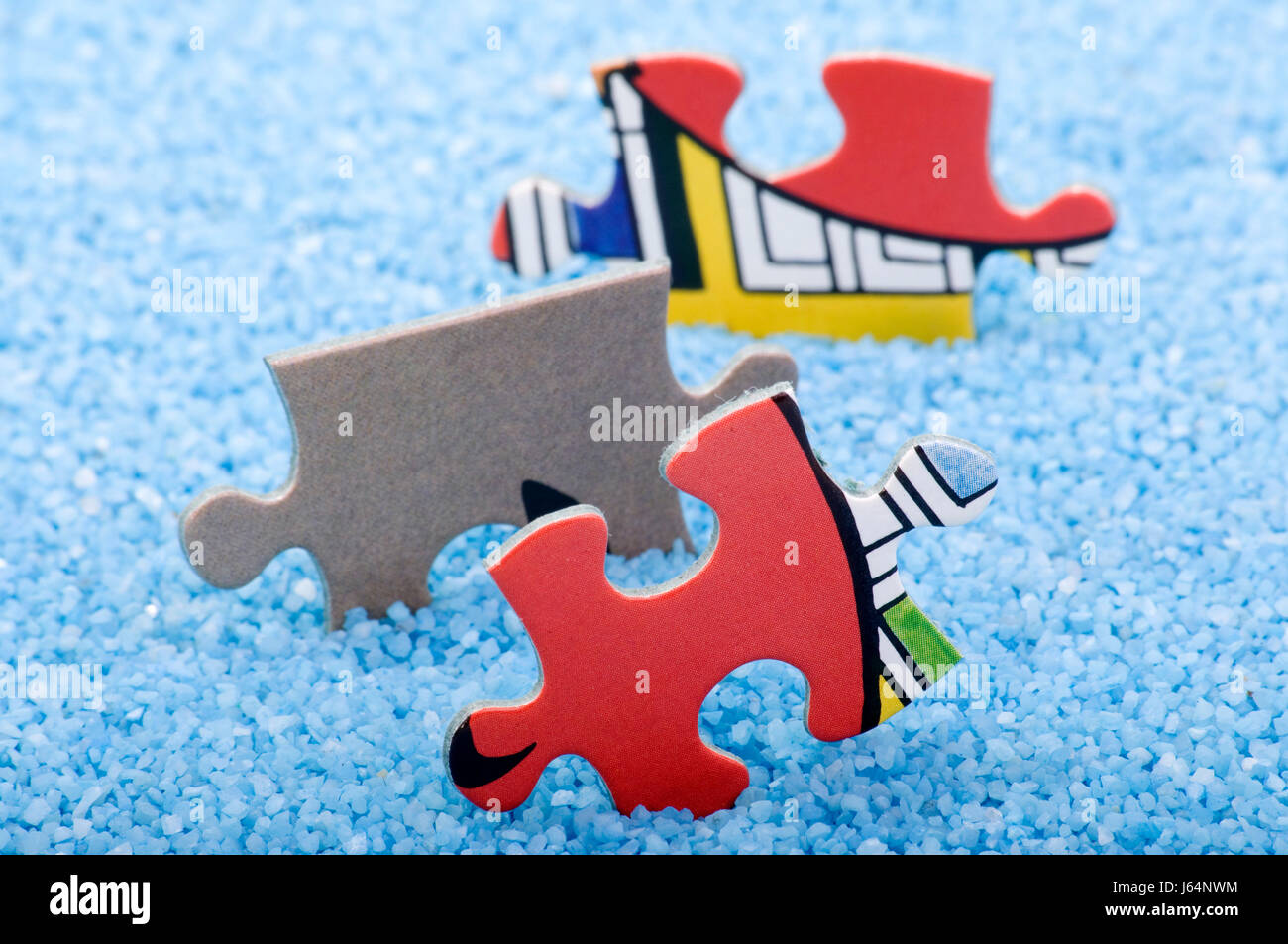 blue game tournament play playing plays played jigsaw puzzle jigsaw ...