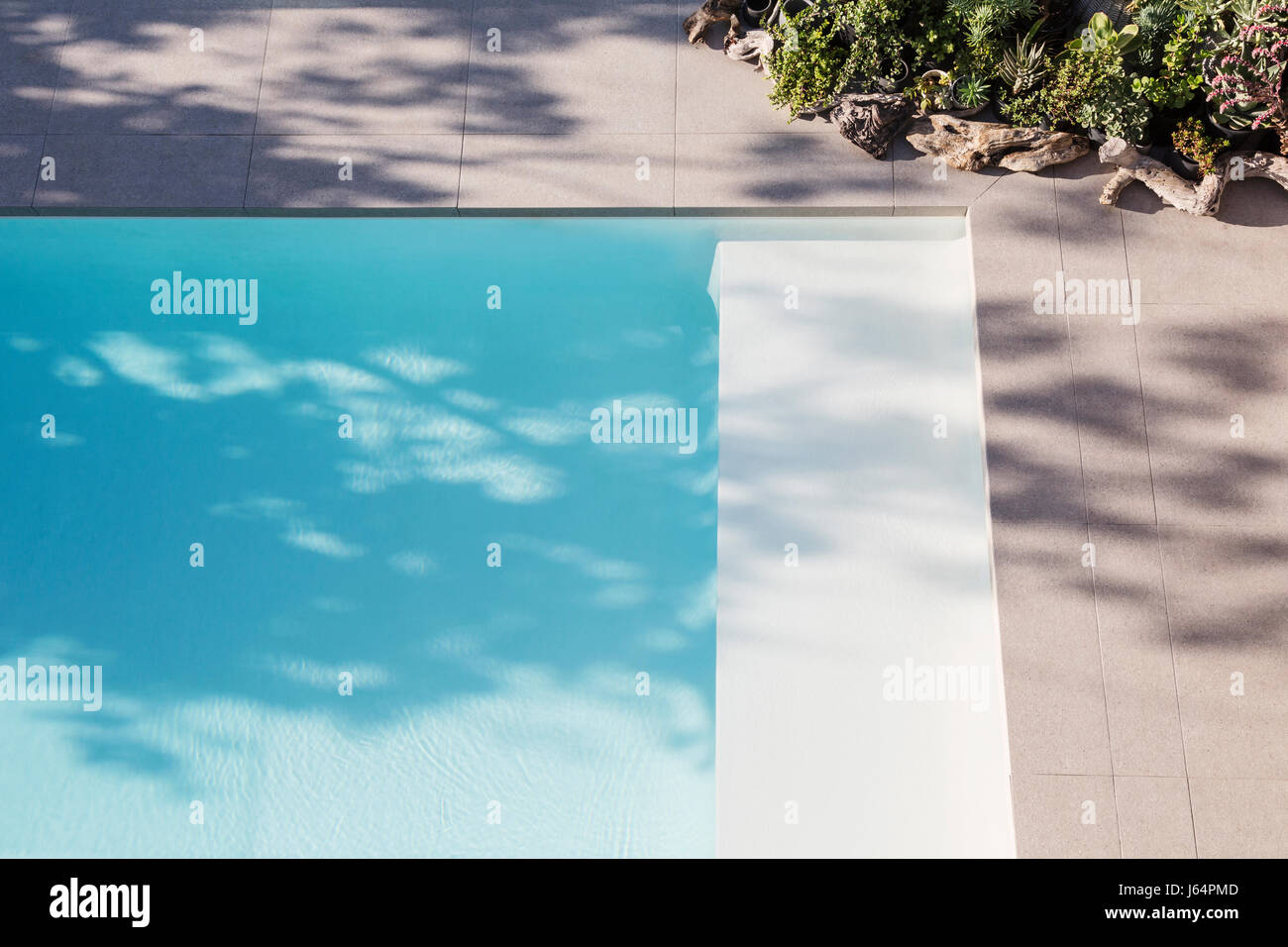 Pool water reflection in blue hi-res stock photography and images - Alamy