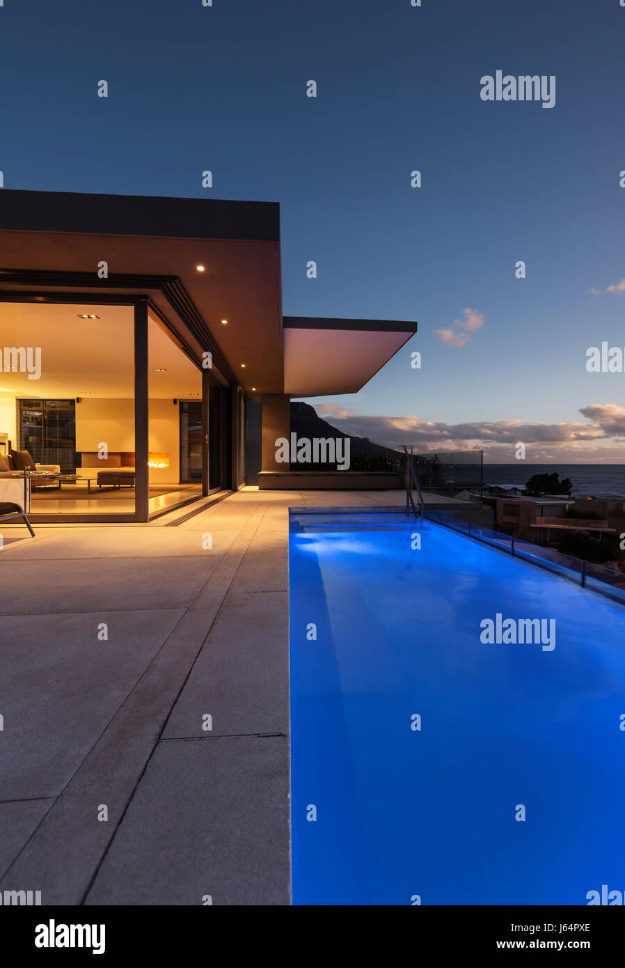 Modern Luxury Mansions Outside