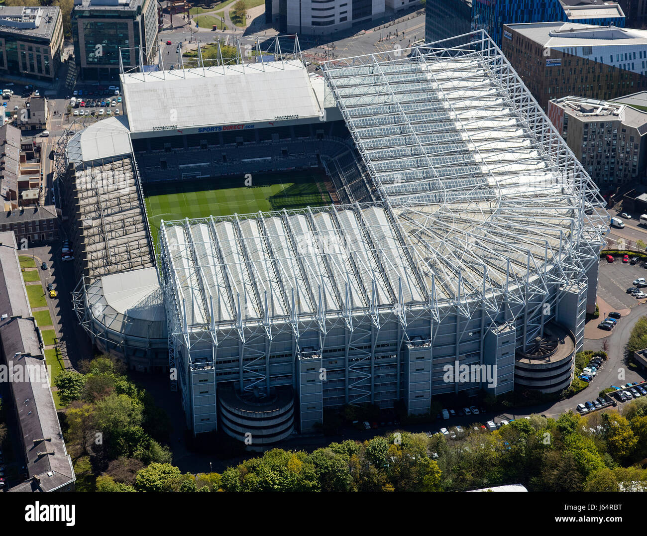 Aerial View Of Newcastle Upon Tyne High Resolution Stock Photography ...