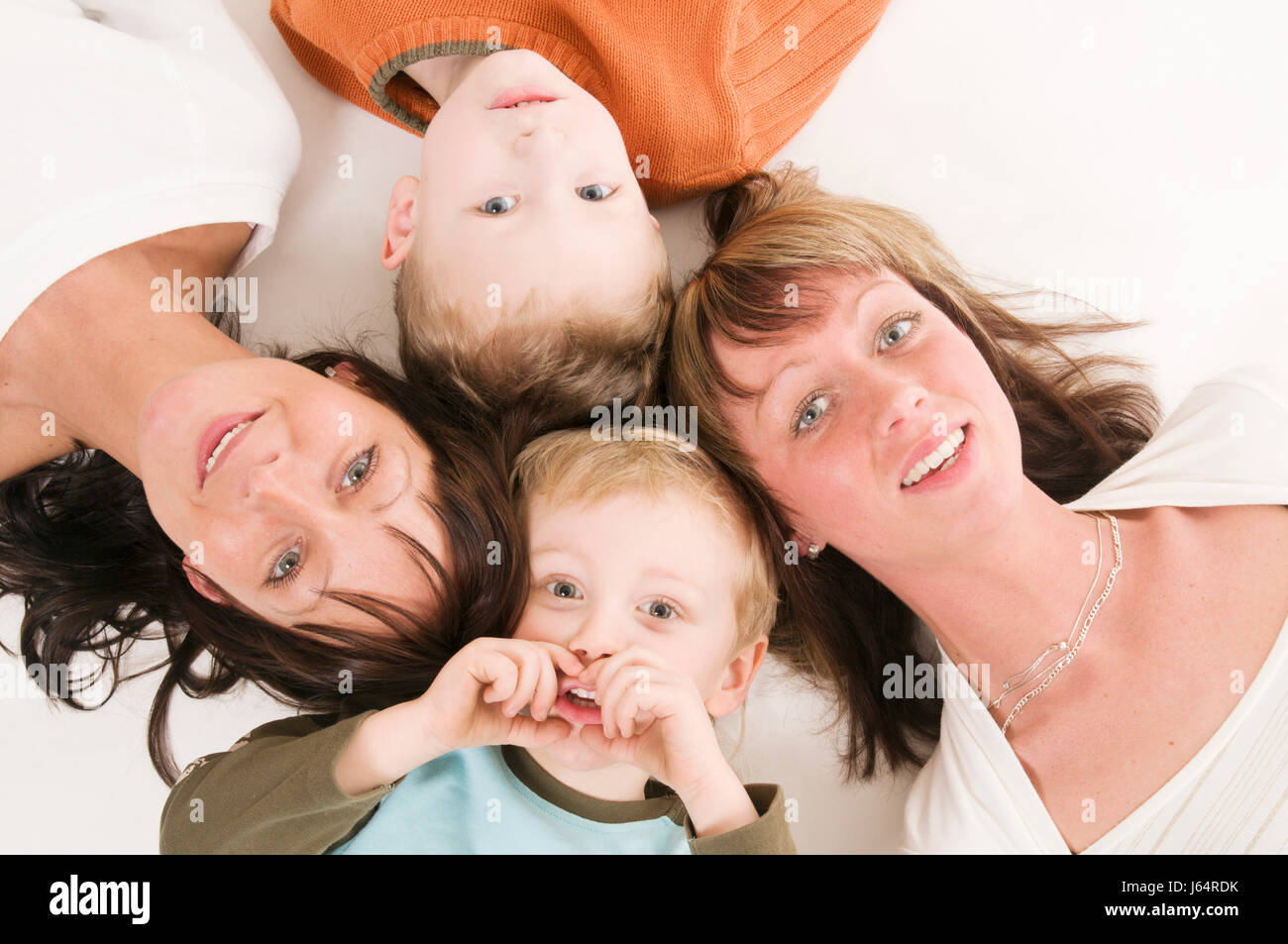 two sisters two cousins Stock Photo - Alamy