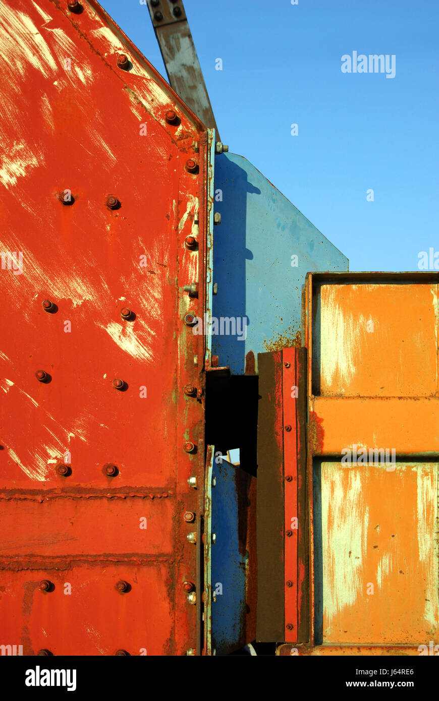 blue iron rust color play colour orange shapes shape colors colours ...