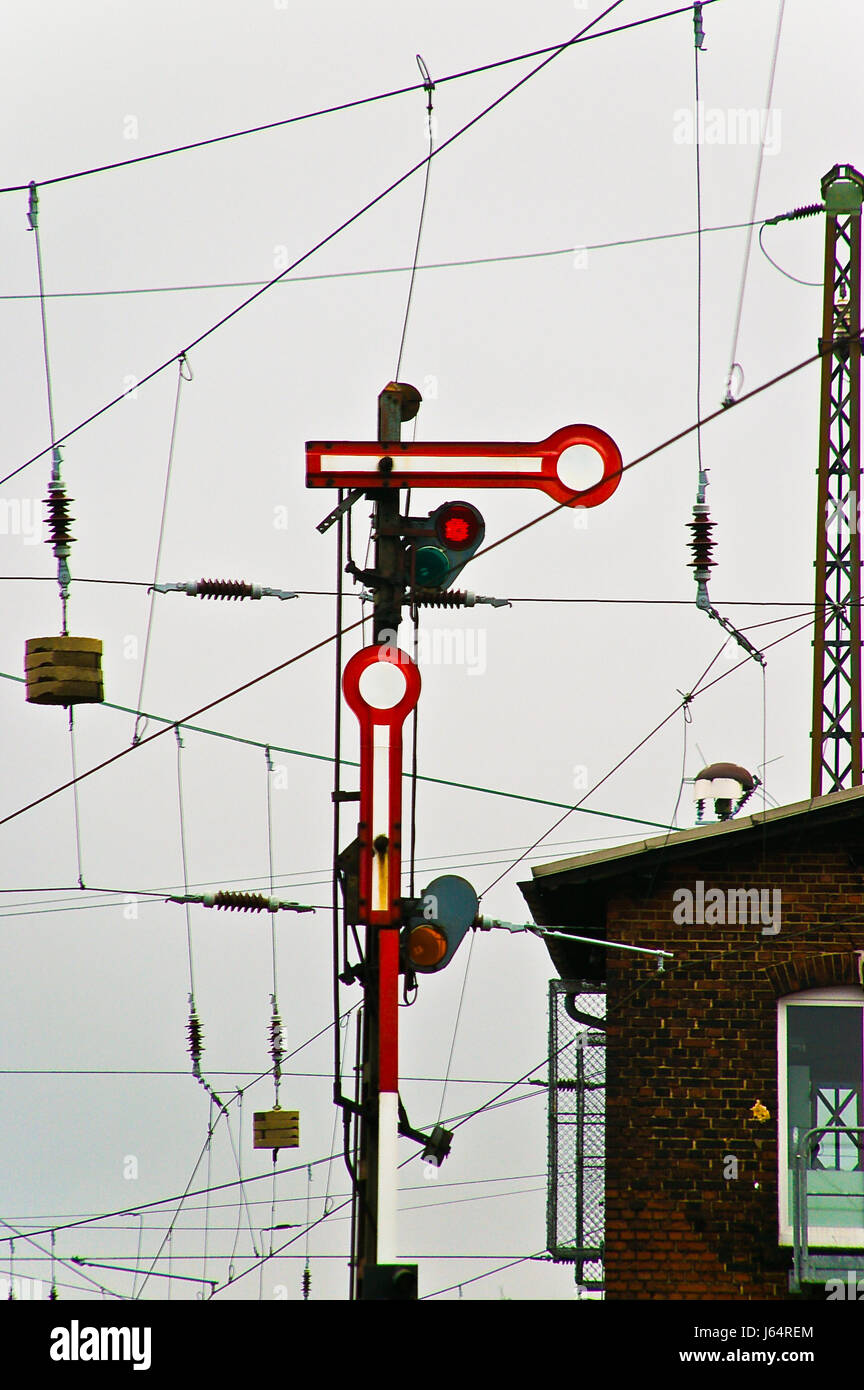 all signals at danger Stock Photo - Alamy