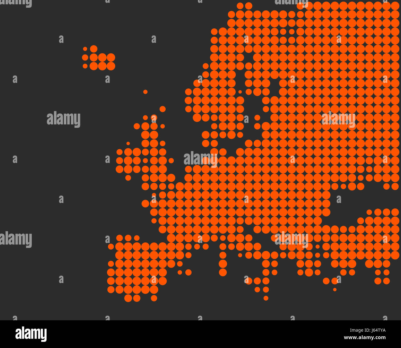 europe card spotted European Union dot continent design shaping ...