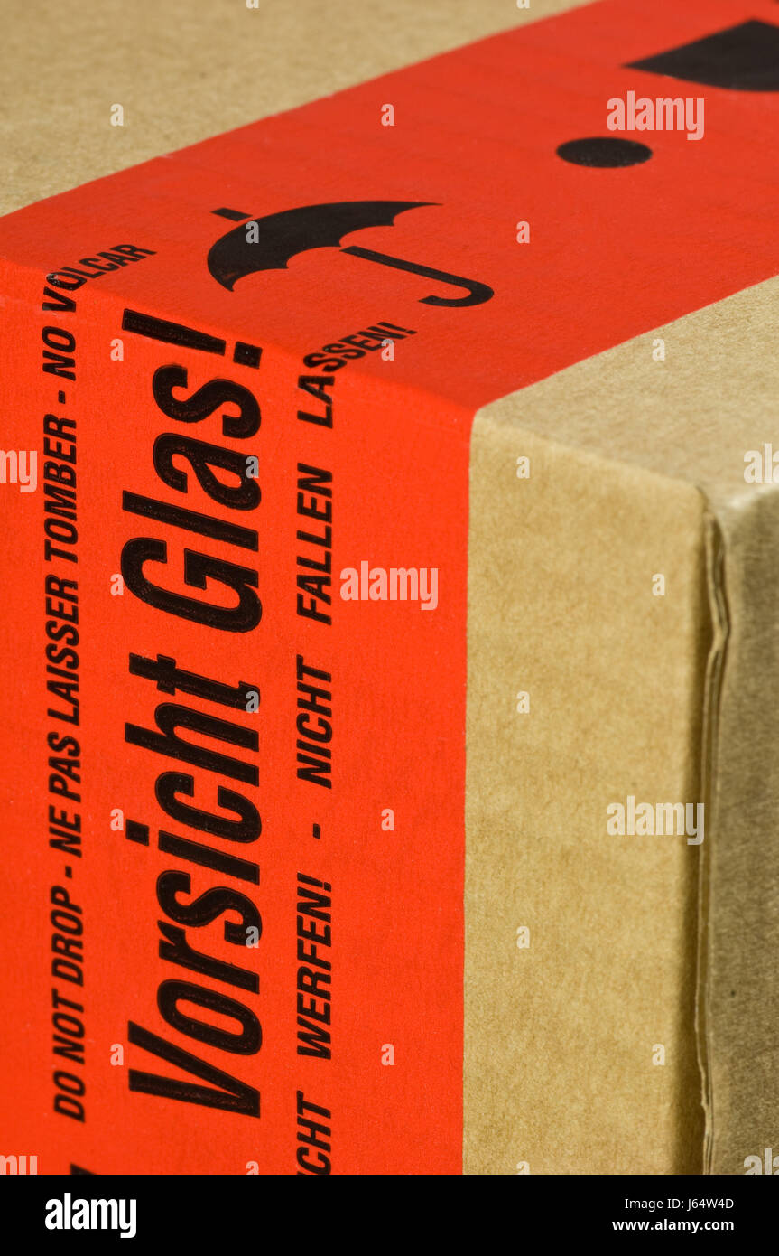 careful caution parcel fragile pack sensitive packing packaging package ...