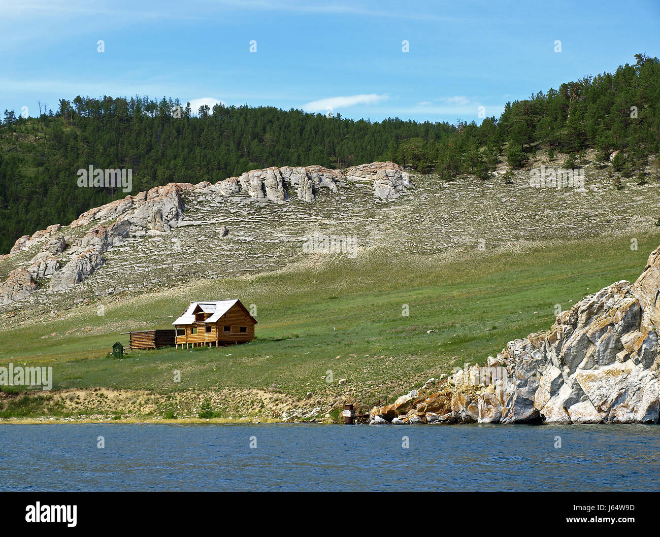 framehouse siberia russia house building waters asia framehouse rock ...