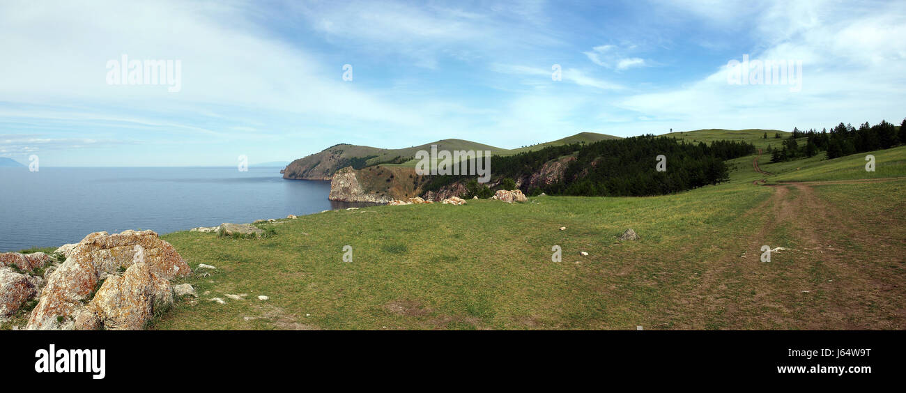 siberia russia salt water sea ocean water scenery countryside nature ...