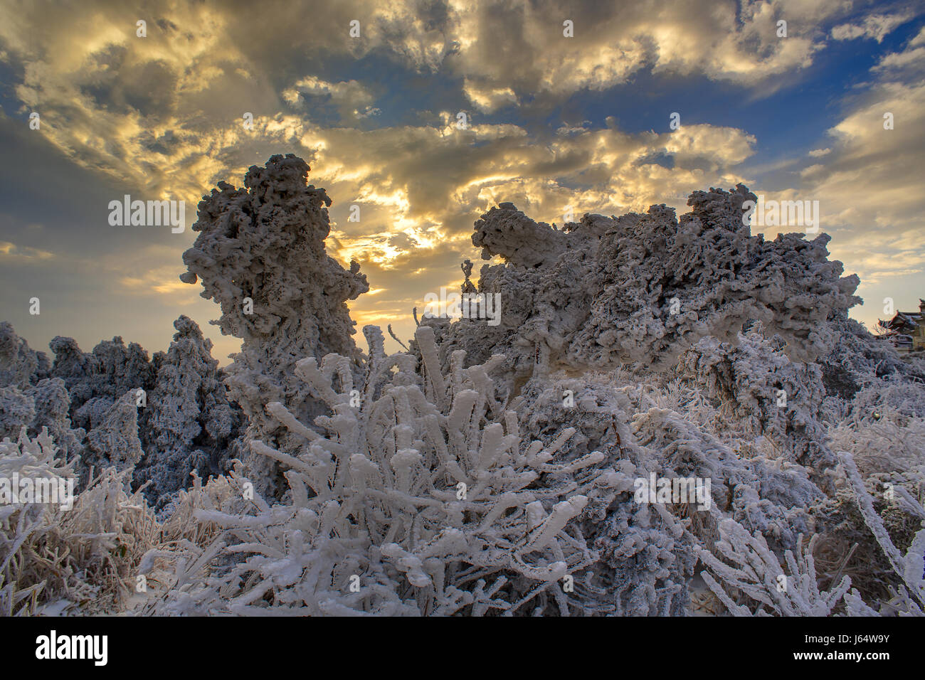 Heng Mountain snow in Hengyang,Hunan province,China Stock Photo - Alamy