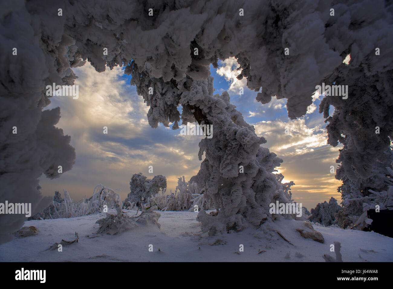 Heng Mountain snow in Hengyang,Hunan province,China Stock Photo - Alamy