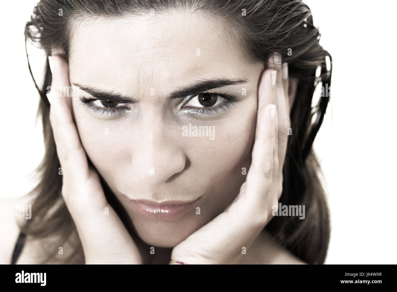 fashion closeup portrait look glancing see view looking peeking looking ...