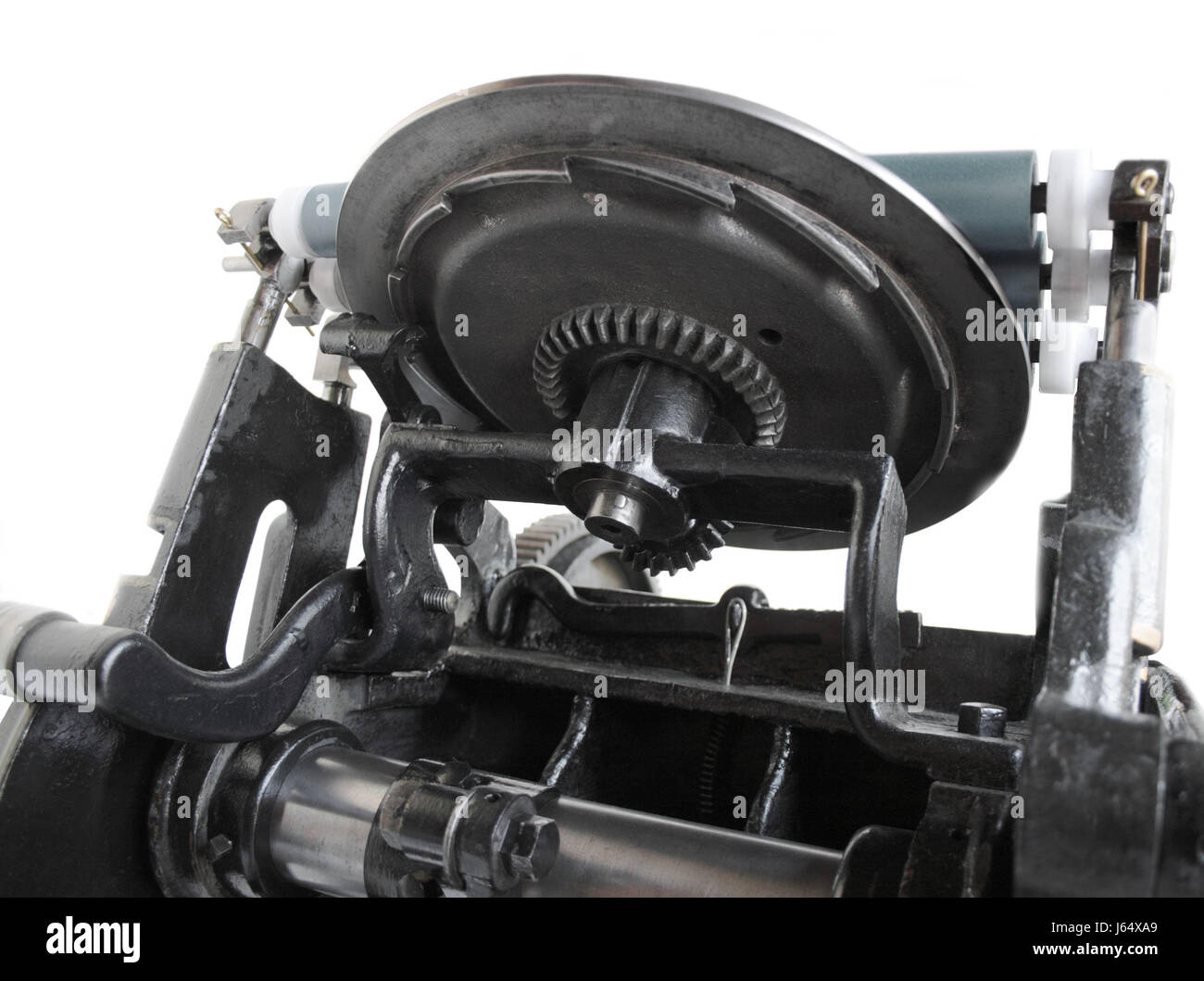 tool antique letterpress equipment mechanism restored machine isolated ...