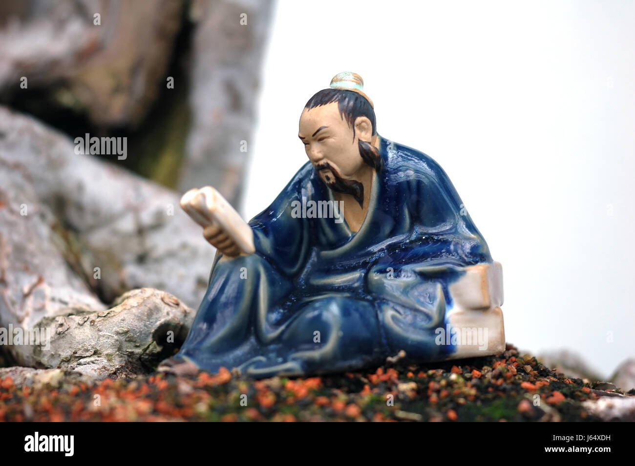 art tree dwarf chinese asian figurine art tree statue leaves dwarf ...